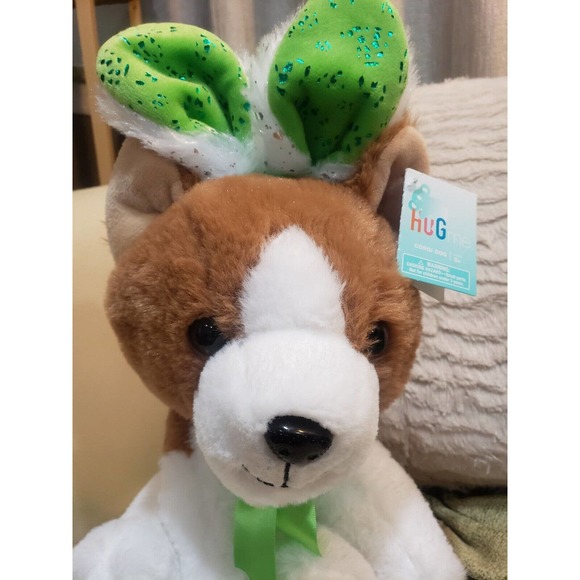 Hug Me | Toys | Corgi Plush Puppy Dog W Bunny Ears Stuffed Animal ...